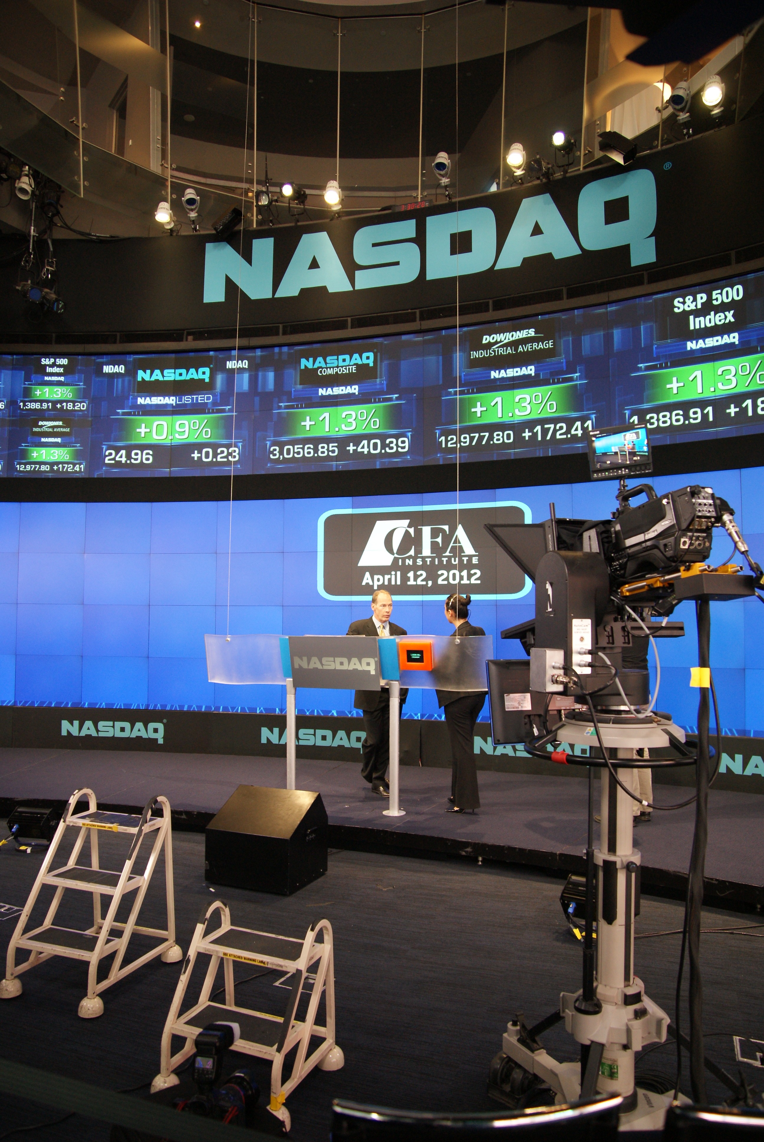 Photo Essay: CFA Institute Research Challenge Winning Team Rings NASDAQ ...